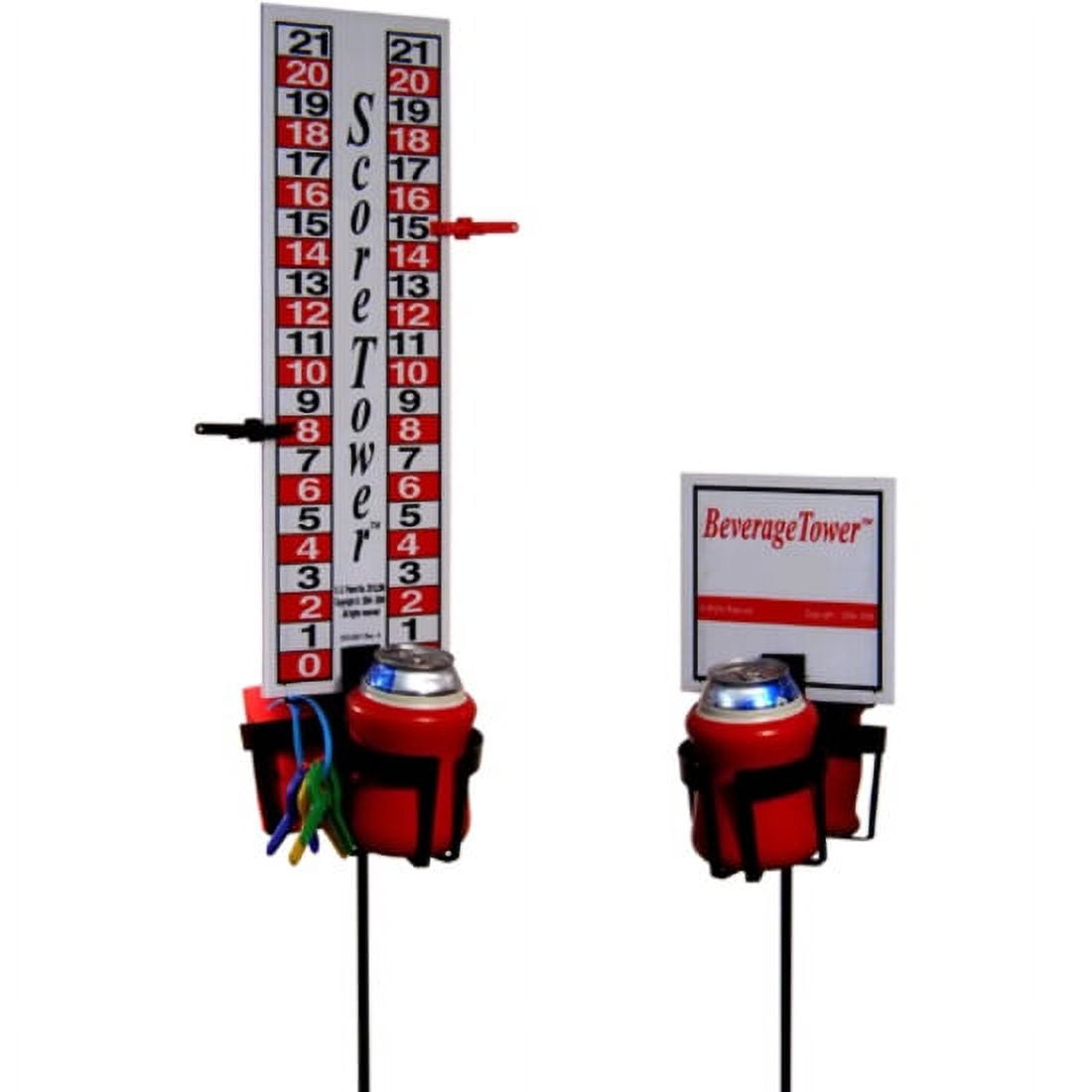 Backyard Scoreboards Outdoor Score Tower Combo with Beverage Stand, All ...