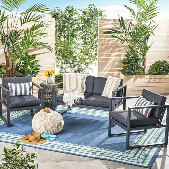 Backyard Seating Set | Extra Plush for Comfort | Aluminum Frame Design ...