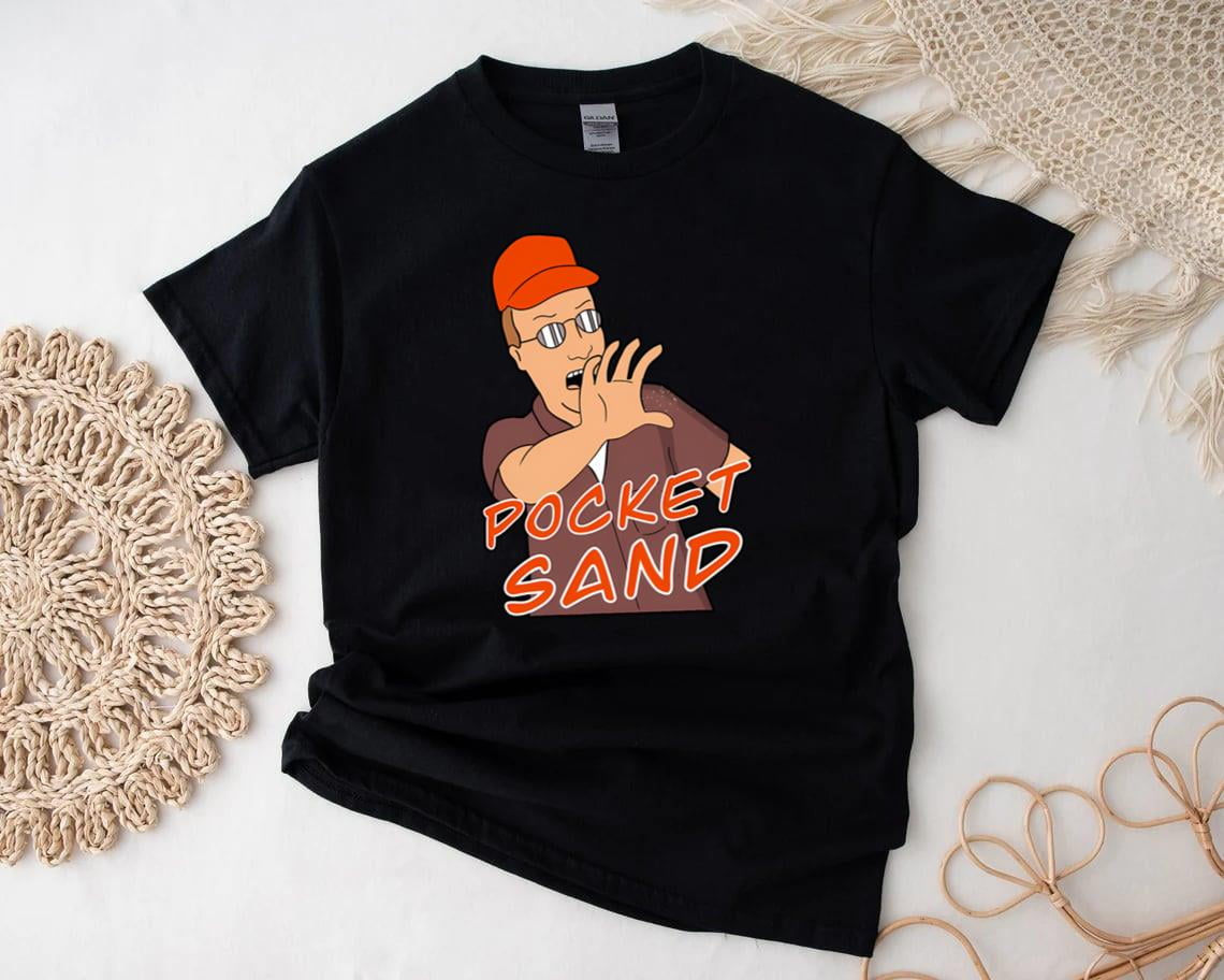 Backyard Trick Graphic With Sand Toss Joke And Retro Cartoon Style T ...