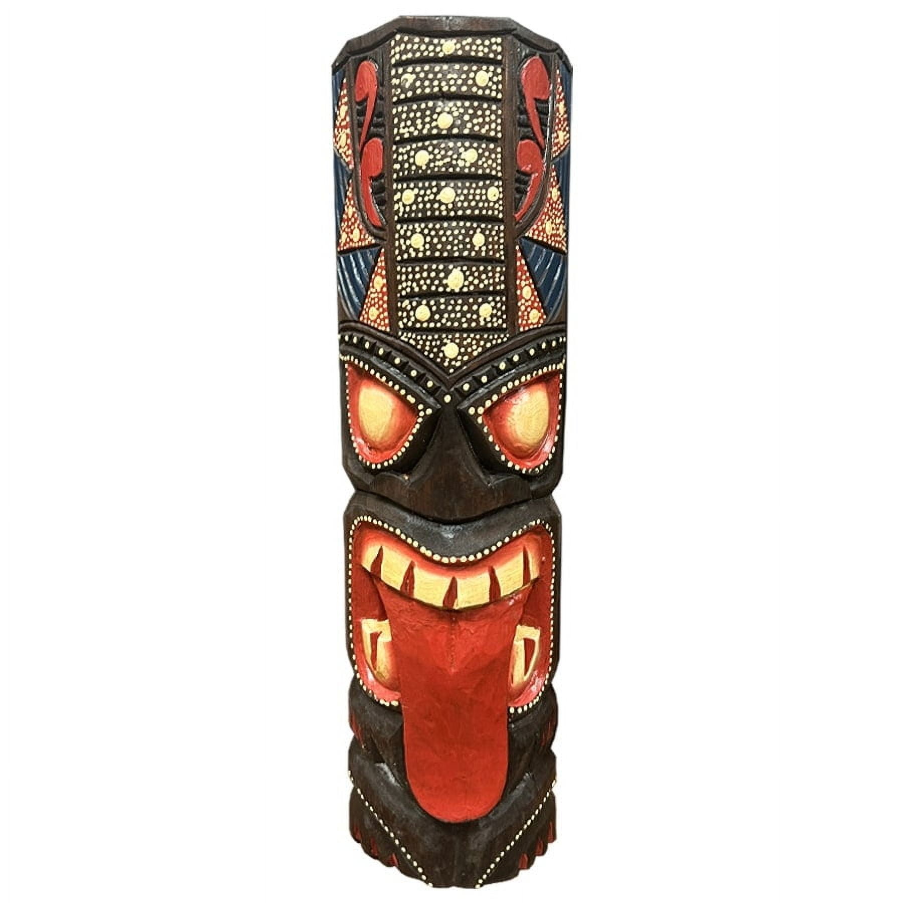 Backyard X-Scapes Tiki Mask Colorful Hawaiian Polynesian Tropical Decor ...