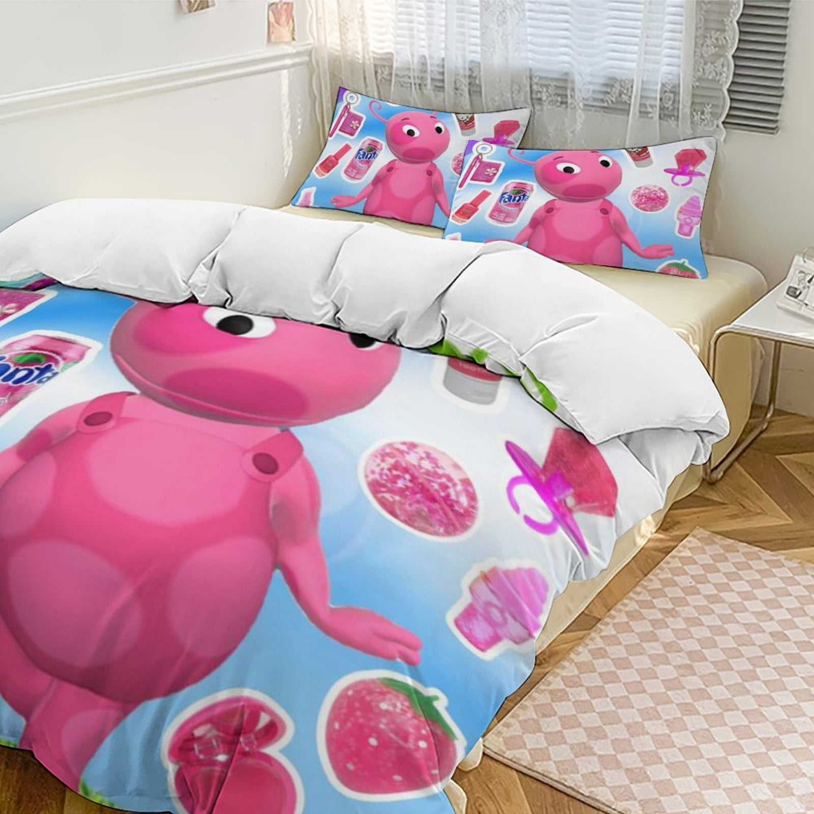 Backyardigans 3 Pcs Bed Sheets Set Breathable Duvet Cover with 2 Pillow ...