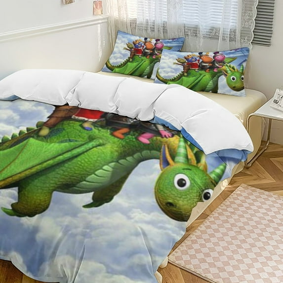 Backyardigans 3 Pcs Bed Sheets Set Breathable Duvet Cover with 2 Pillow ...