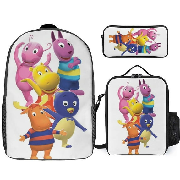 Backyardigans 3 Piece Set School Bag Set Daypack Backpack Tote Bag ...