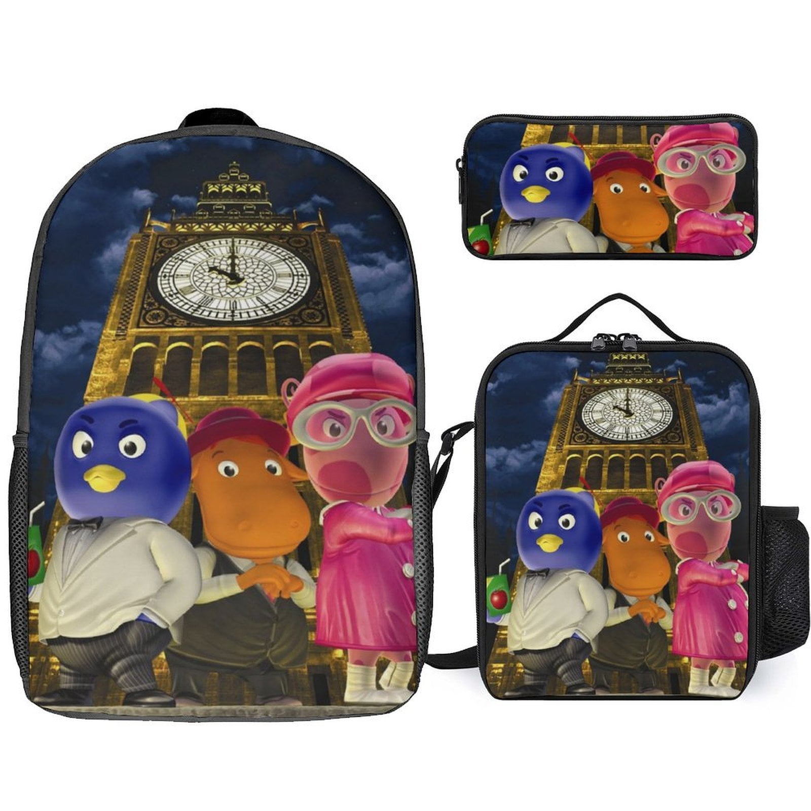 Backyardigans 3 Piece Set School Bag Set Daypack Backpack Tote Bag ...