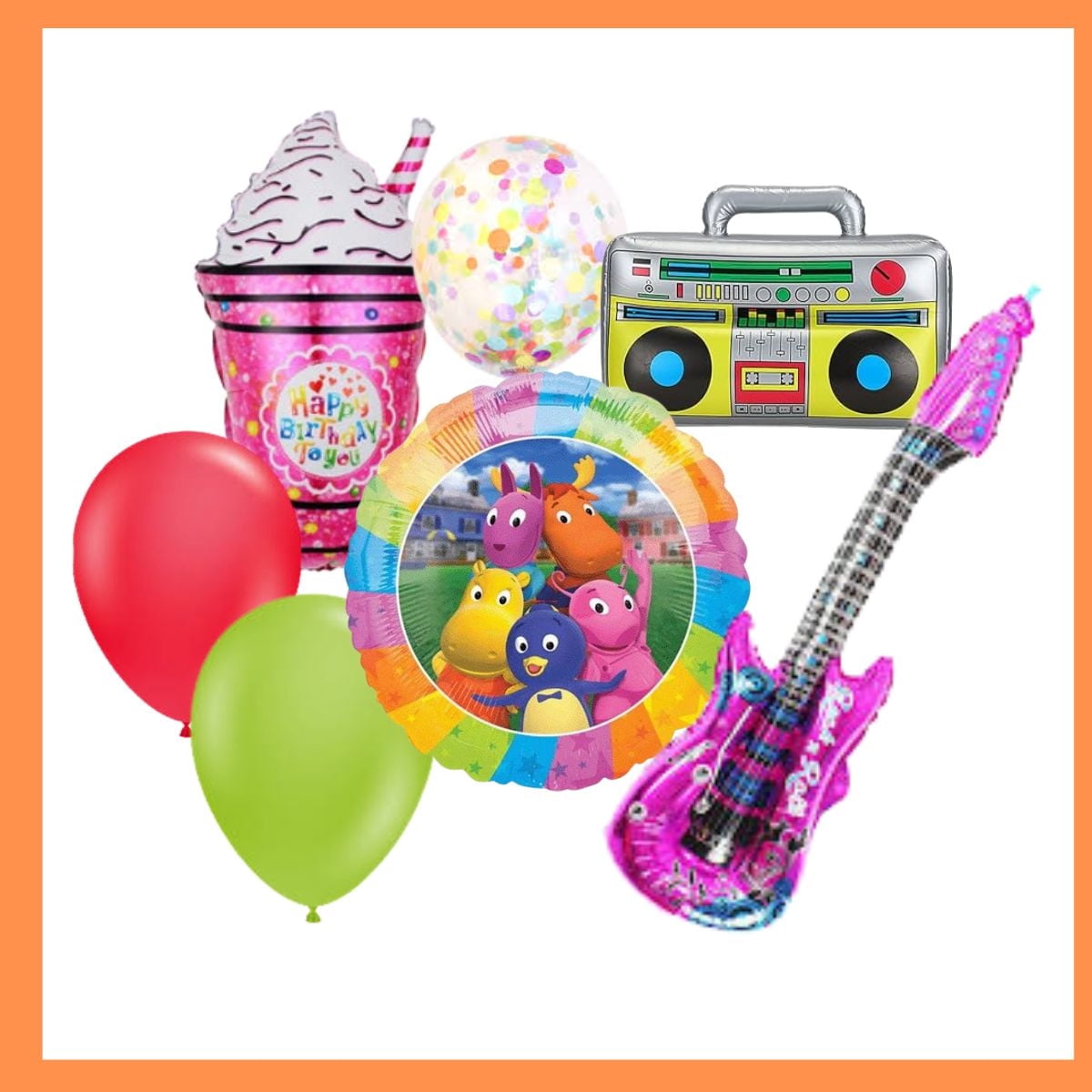 Backyardigans Balloons Bouquet 8pcs - Walmart.com