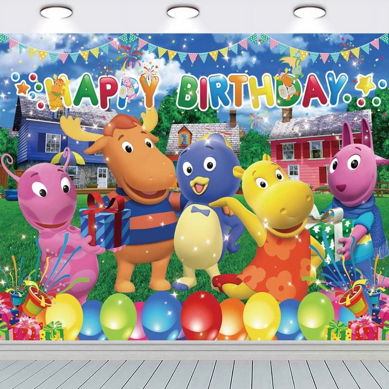 Backyardigans Birthday Banner Backdrop Background Taspestry Post Wall ...