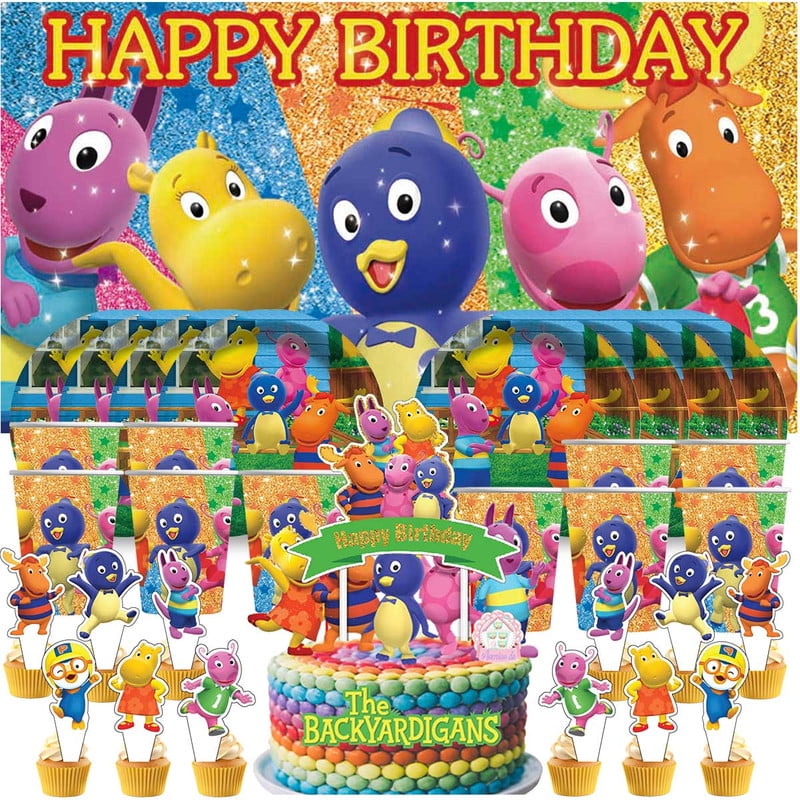 Backyardigans Birthday Cups Party Supplies Decor Backdrop Plates Fans ...
