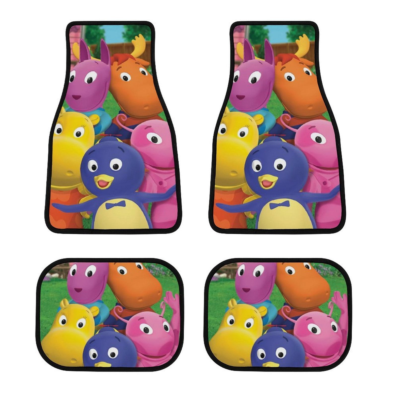 Backyardigans Car Floor Mats 4PC Set Anti Skid Vehicle Floor Mat Car ...