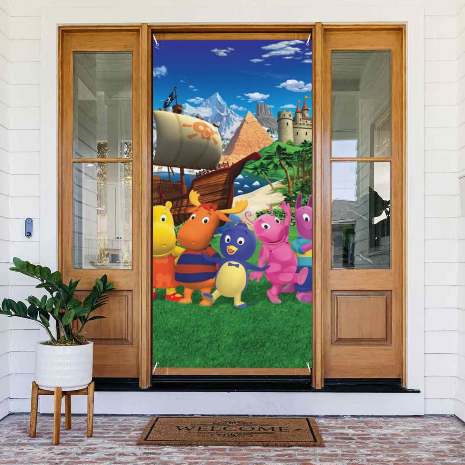 Backyardigans Door Cover Decoration Front Door Cover 72.8 X 35.4 Inch ...