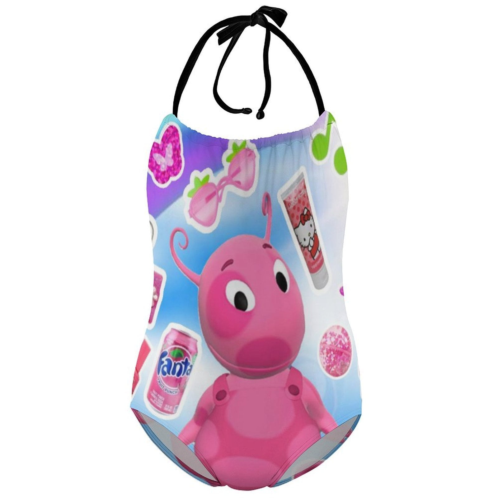 Backyardigans Girls One Piece Swimsuit Quick Dry Swimwear Print Bathing ...
