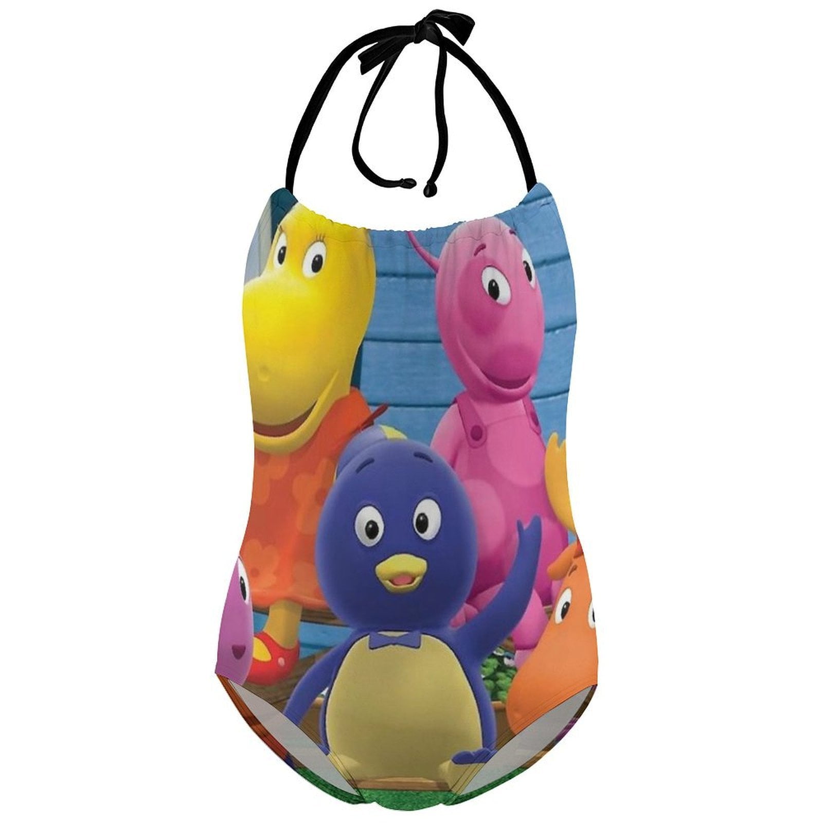 Backyardigans Girls One Piece Swimsuit Quick Dry Swimwear Print Bathing ...
