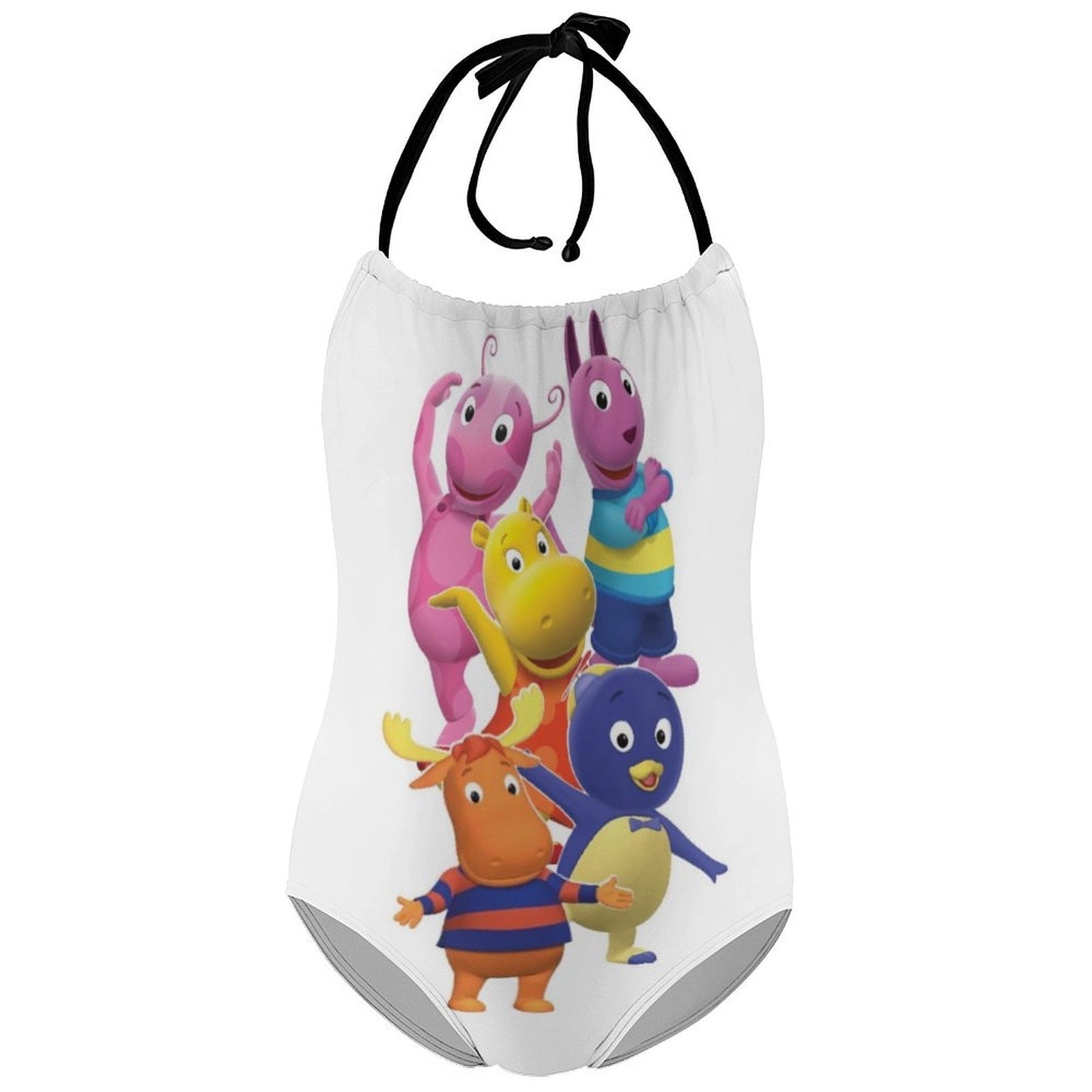 Backyardigans Girls One Piece Swimsuit Quick Dry Swimwear Print Bathing ...