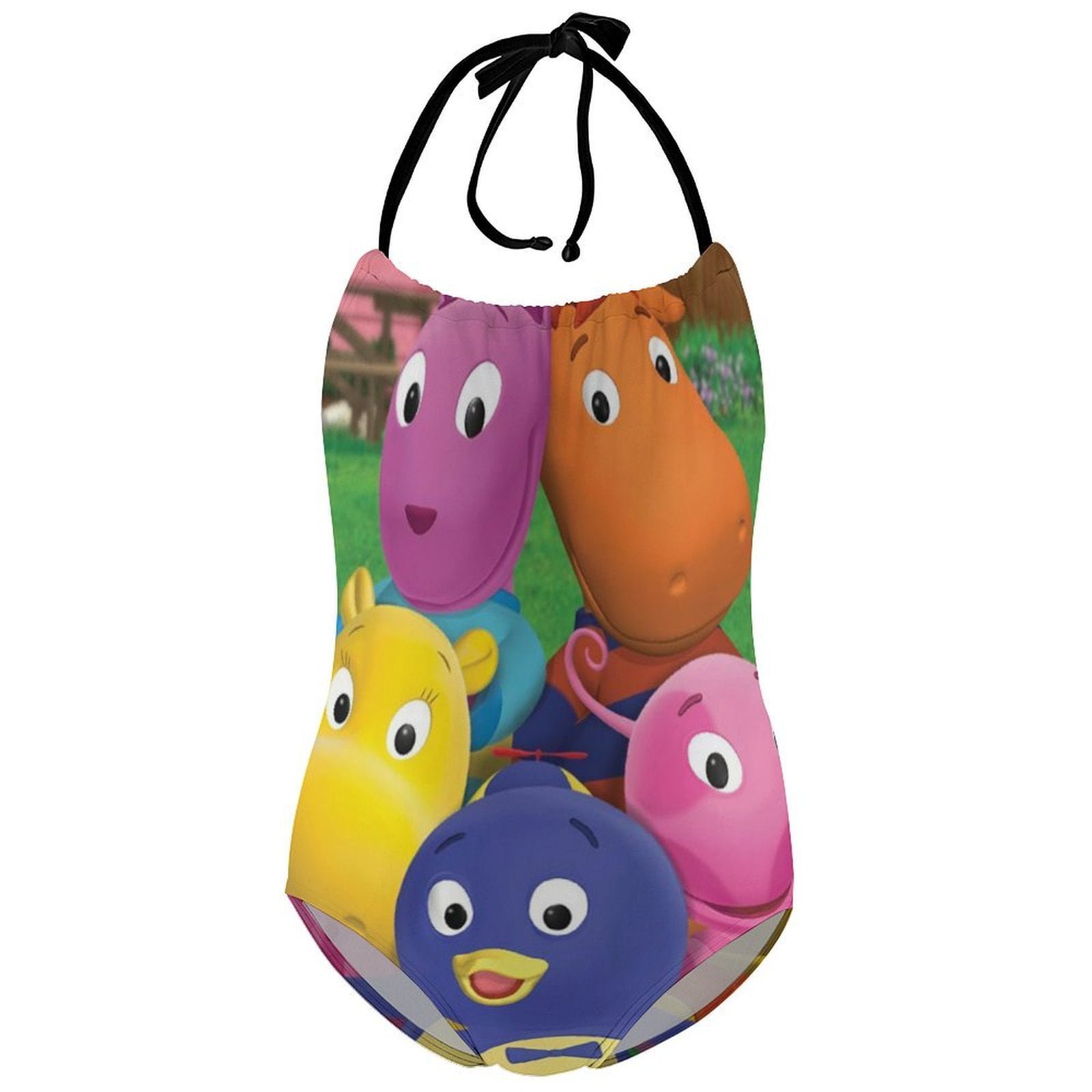 Backyardigans Girls One Piece Swimsuit Quick Dry Swimwear Print Bathing ...