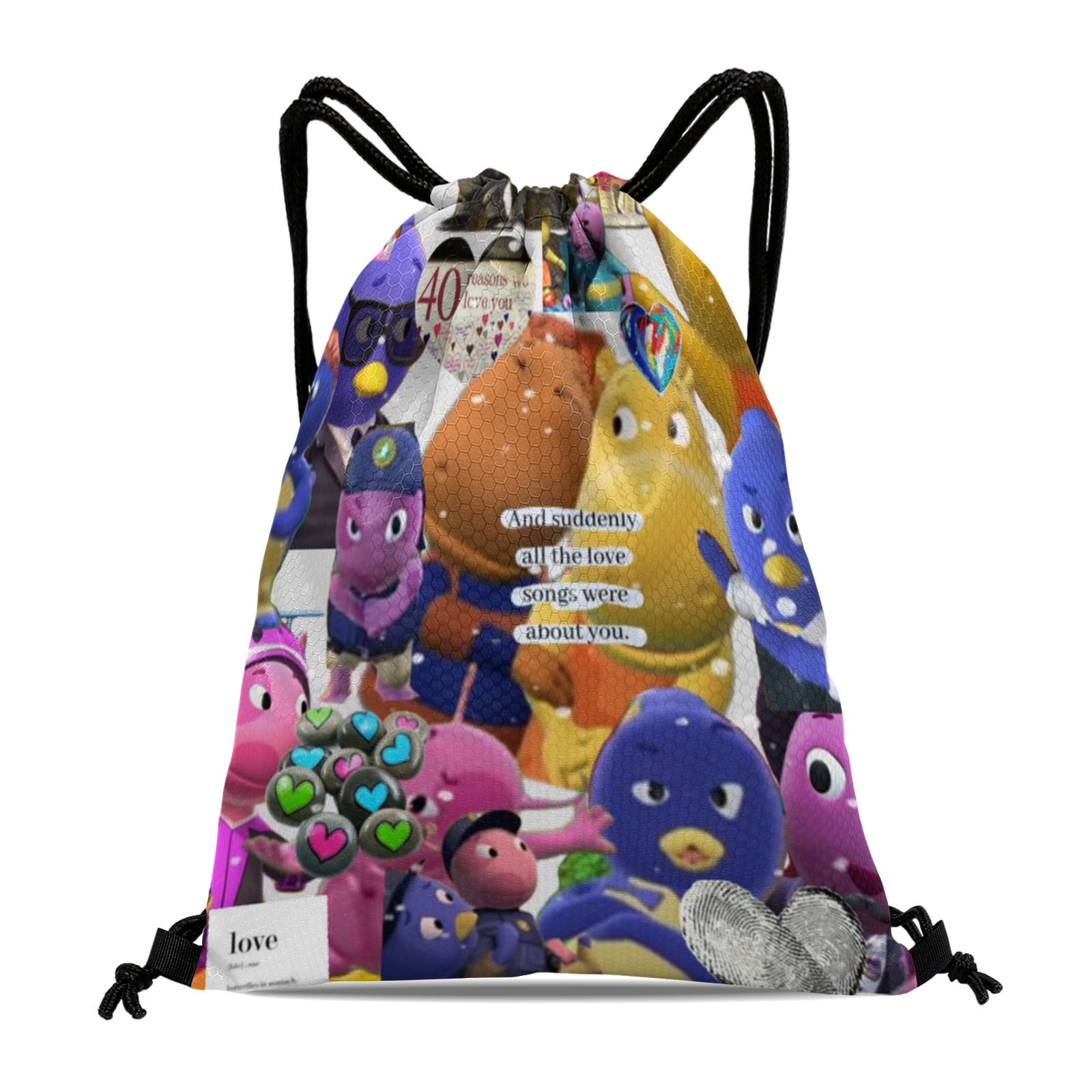 The Backyardigans Gym Drawstring Backpack:Waterproof design, ideal for ...