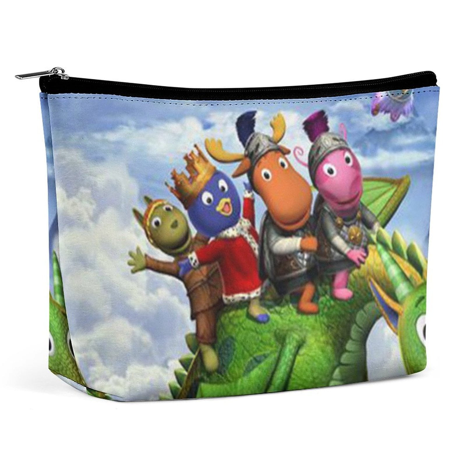 Backyardigans Handbag PU Makeup Bag Large Capacity Cosmetic Case Durable Anti-Scratch Travel ...