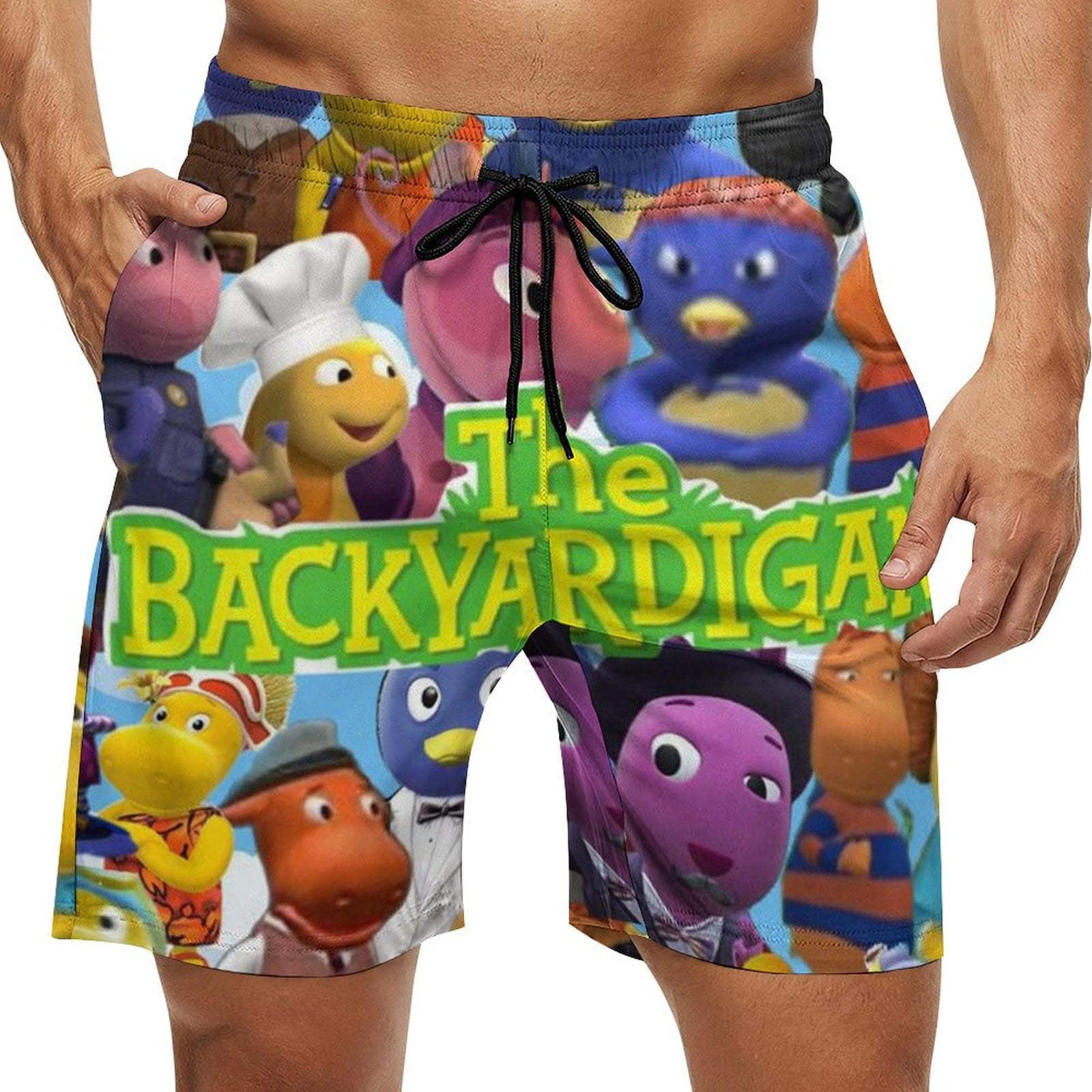 Backyardigans Men's Swim Trunks Quick Dry Swim Shorts Swimwear Bathing ...