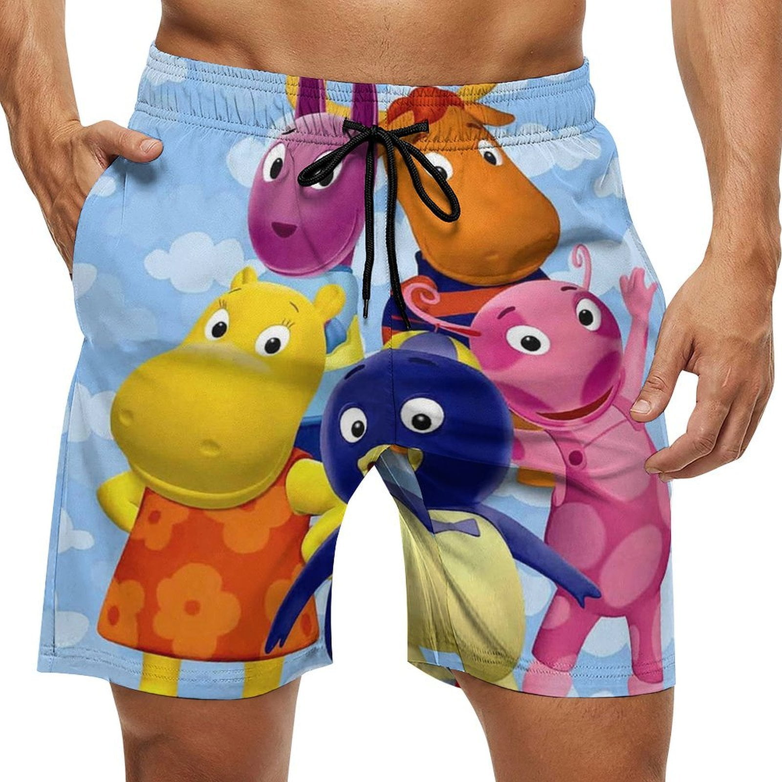 Backyardigans Men's Swim Trunks Quick Dry Swim Shorts Swimwear Bathing ...