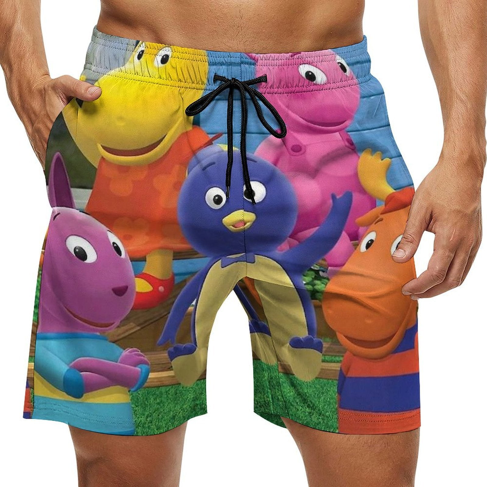 Backyardigans Men's Swim Trunks Quick Dry Swim Shorts Swimwear Bathing ...