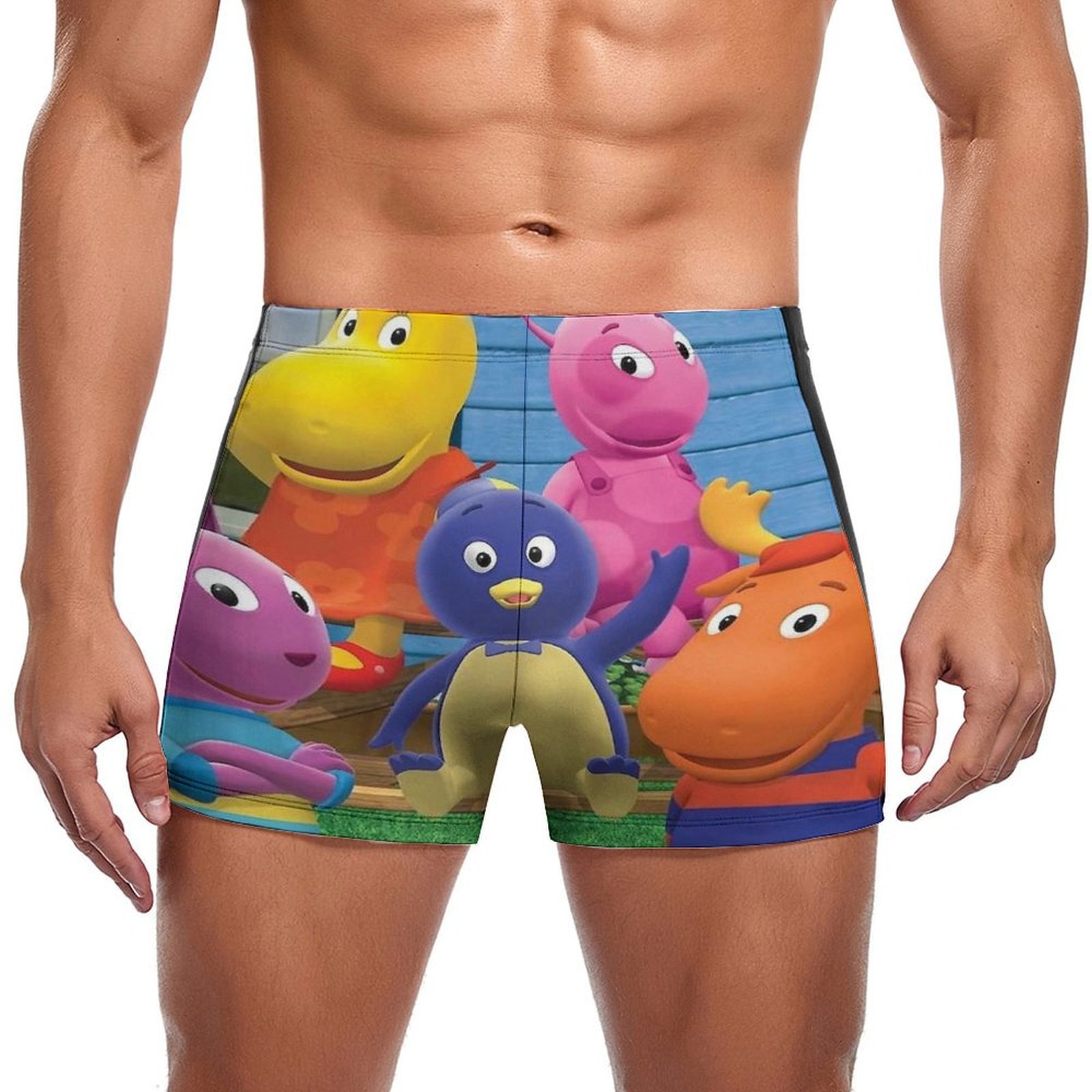 Backyardigans Mens Beach Pants Swimming Trunks Swimwear Casual Quick ...