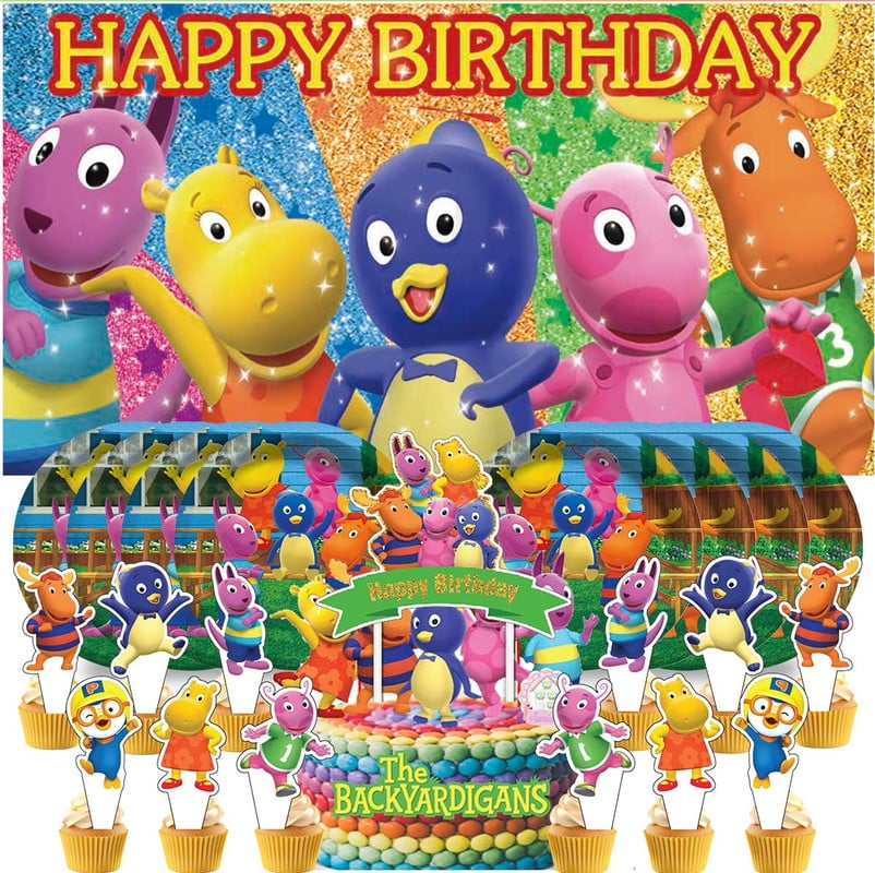 Backyardigans Plates Supplies Party Decorations Birthday Decor Backdrop ...