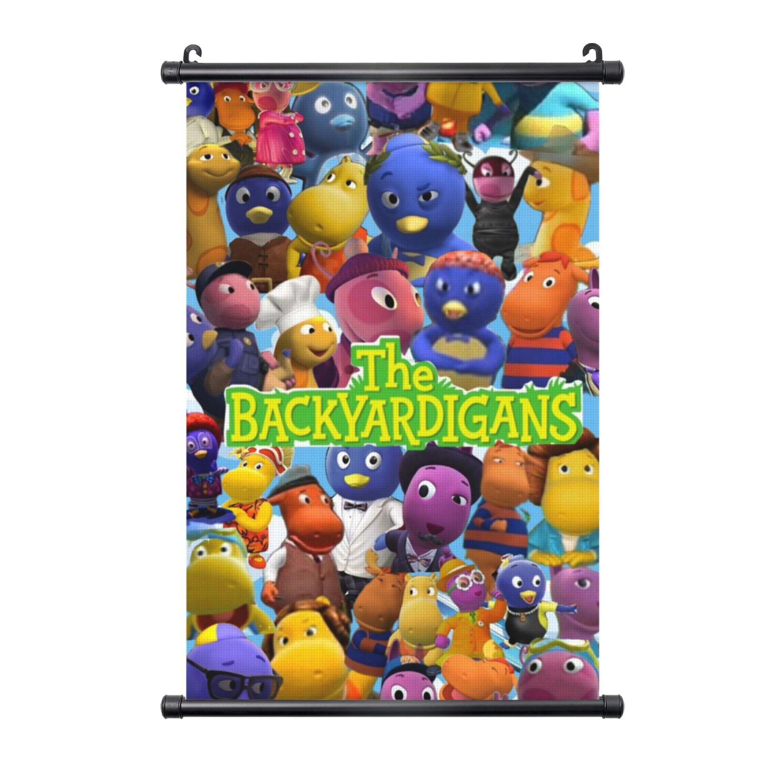 Backyardigans Poster Black Plastic Shaft Hanging Posters Wall Hanging ...