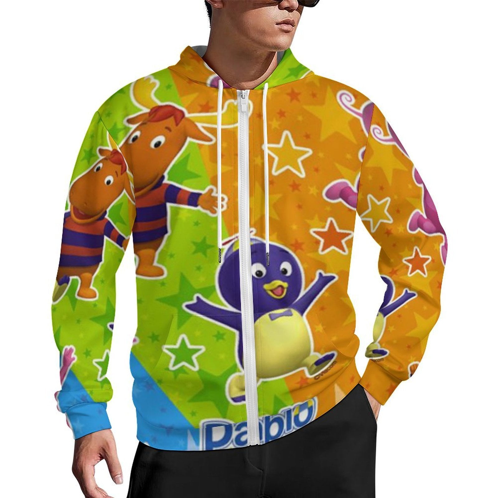 Backyardigans Pullover Zip-up Hoodie Loose-fit Sweatshirt Casual Hooded ...