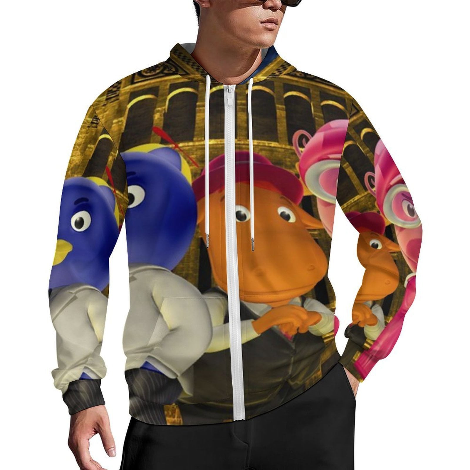Backyardigans Pullover Zip-up Hoodie Loose-fit Sweatshirt Casual Hooded ...