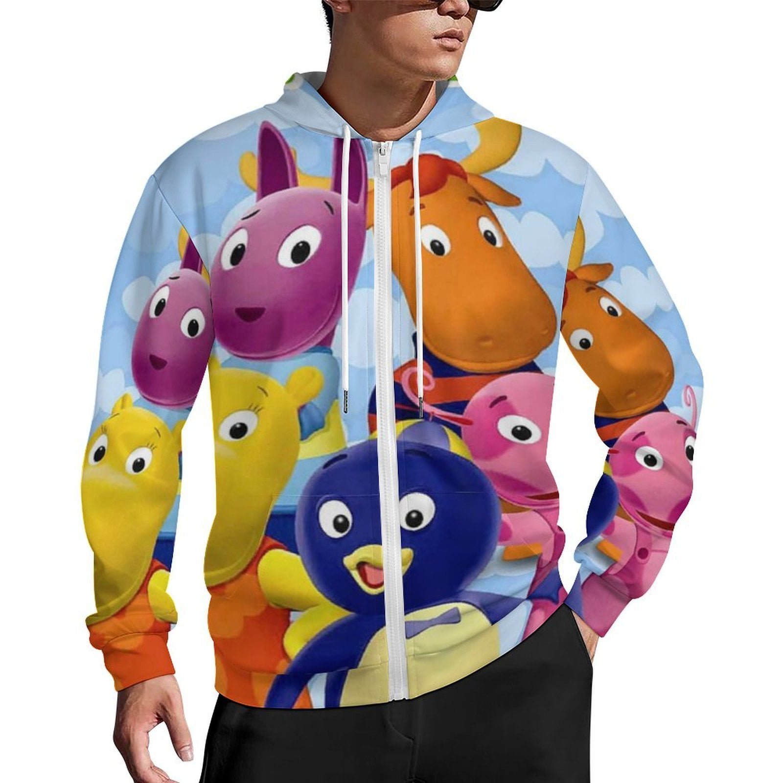 Backyardigans Pullover Zip-up Hoodie Loose-fit Sweatshirt Casual Hooded ...