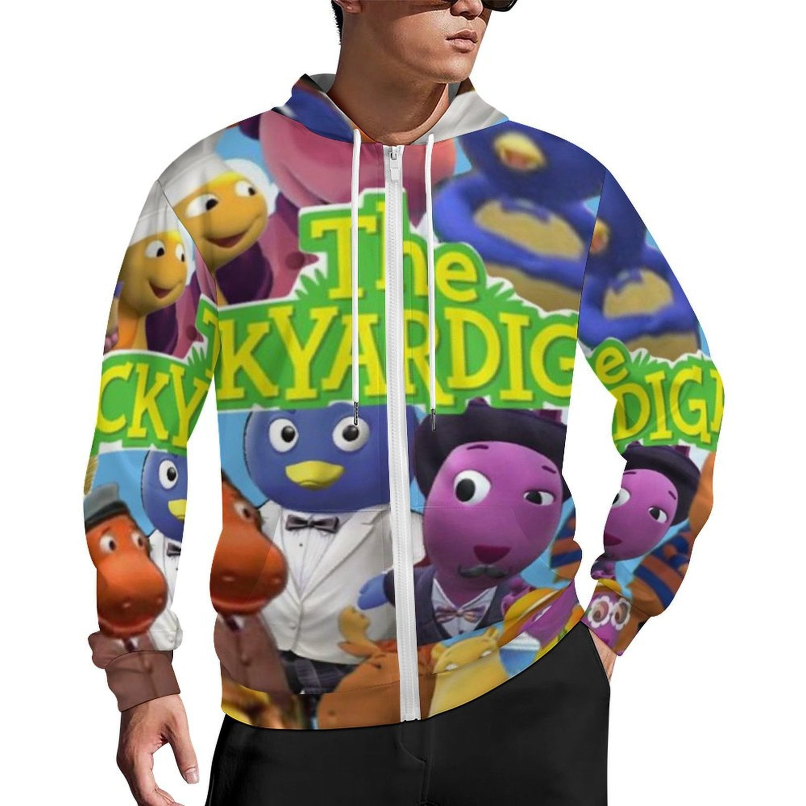 Backyardigans Pullover Zip-up Hoodie Loose-fit Sweatshirt Casual Hooded ...