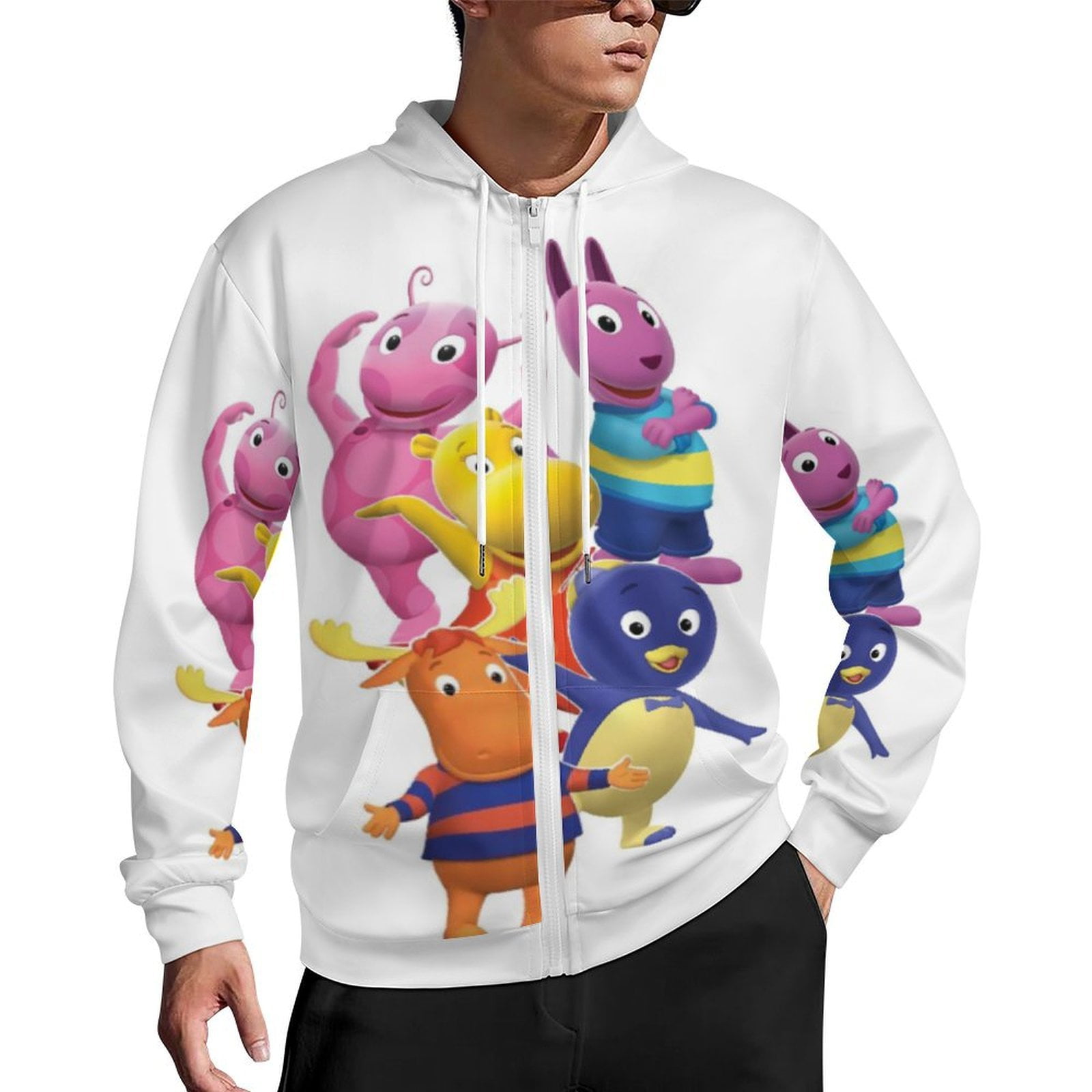 Backyardigans Pullover Zip-up Hoodie Loose-fit Sweatshirt Casual Hooded ...