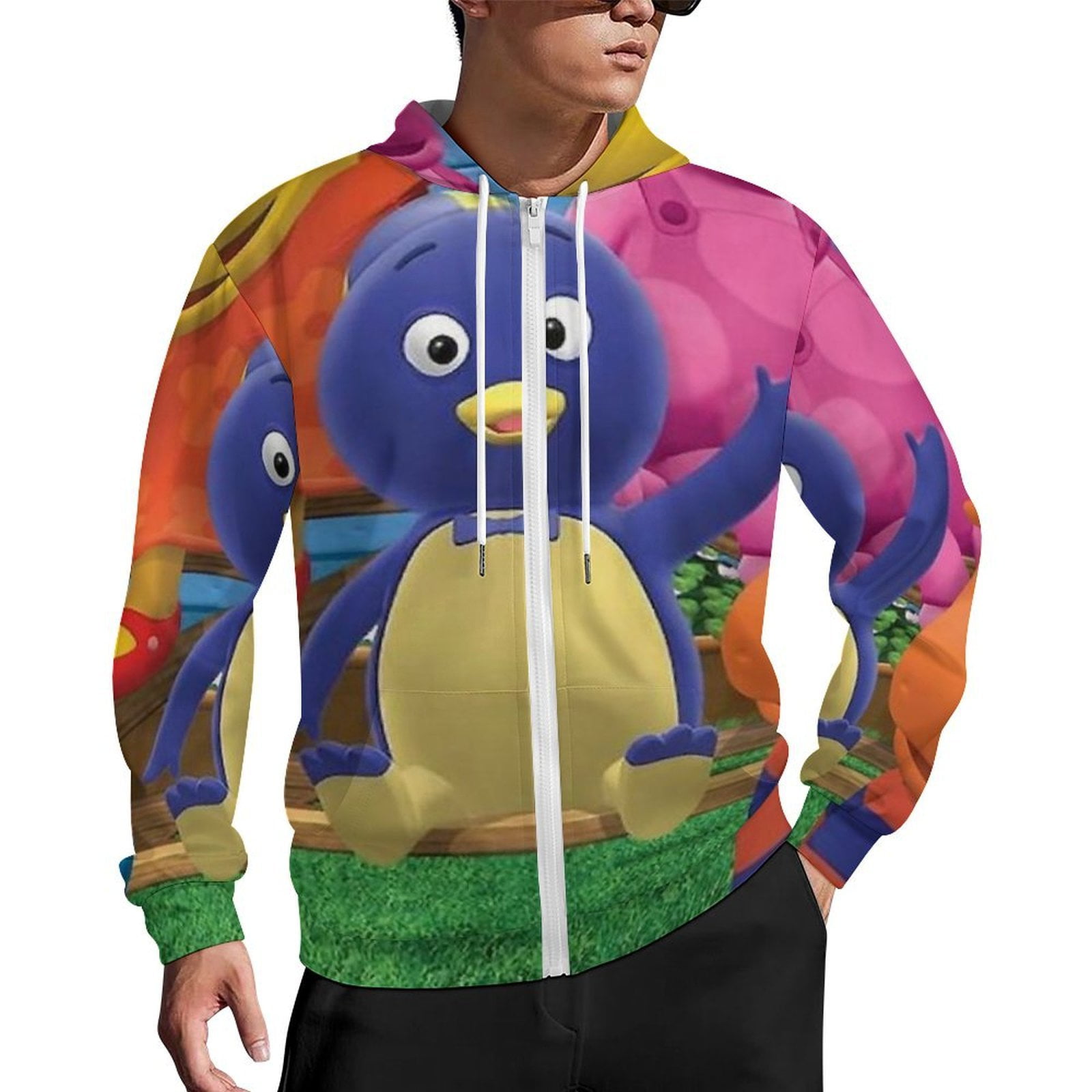 Backyardigans Pullover Zip-up Hoodie Loose-fit Sweatshirt Casual Hooded ...