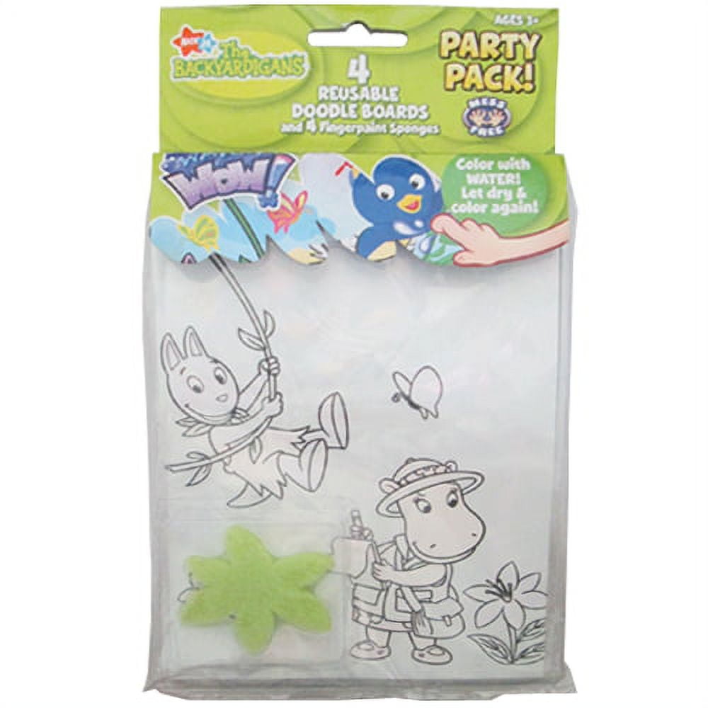Backyardigans Party Pack: 4 Reusable Doodle Boards & Fingerpaint ...