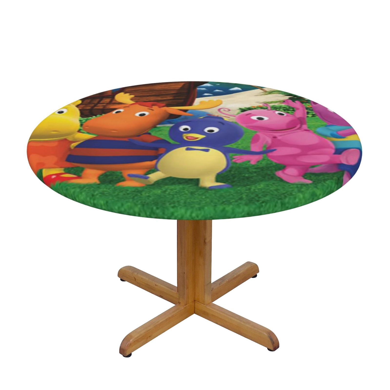 Backyardigans Round Tablecloth Washable Picnic Table Cover Decorative ...