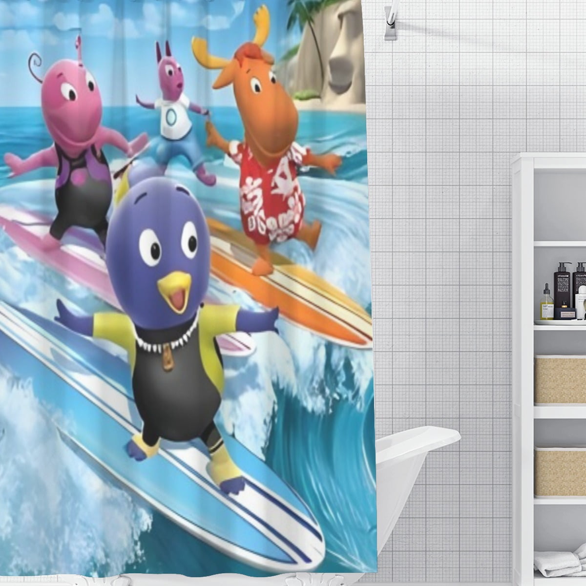 Backyardigans Shower Curtain 35*70.8 Inches Waterproof And Durable ...