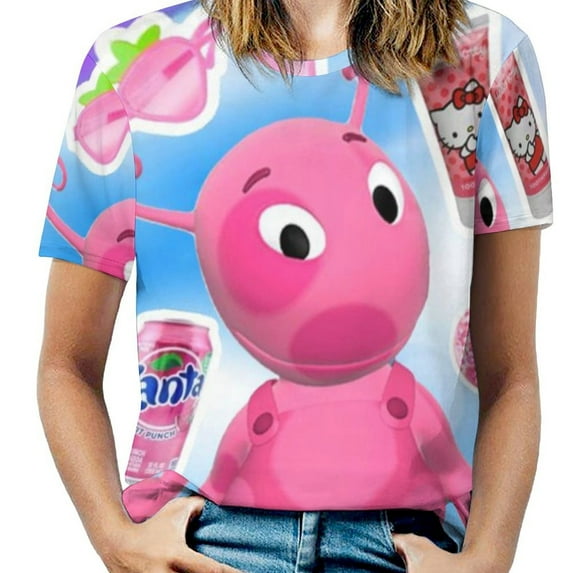 Backyardigans Women's Casual T-shirts Crew Neck Short Sleeve Tee Shirts ...