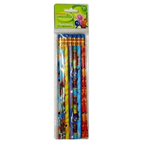 Backyardigans Yellow/Green/Blue/Orange/Purple Wooden Pencils Pack of 12 ...