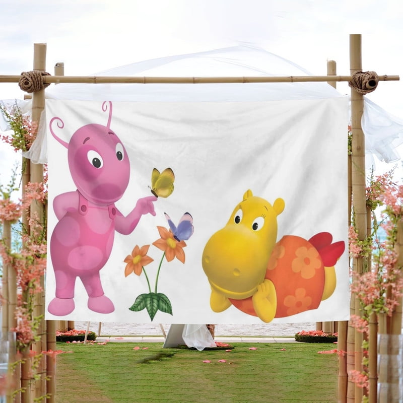 Backyardigans pattern wall hanging 50*60 inches high-quality peach skin ...