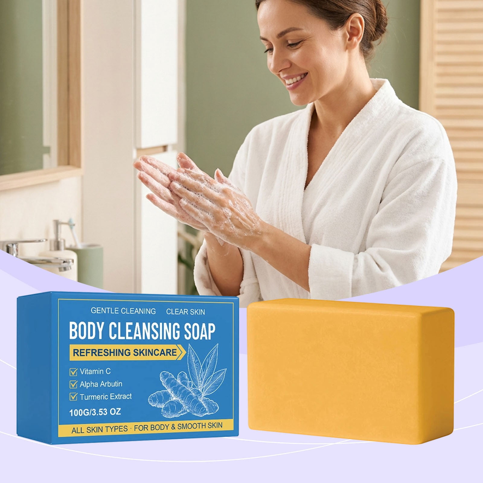 Bacne Out Bar Healing Soap With Turmeric Vitamin C And Alphaarbutin ...