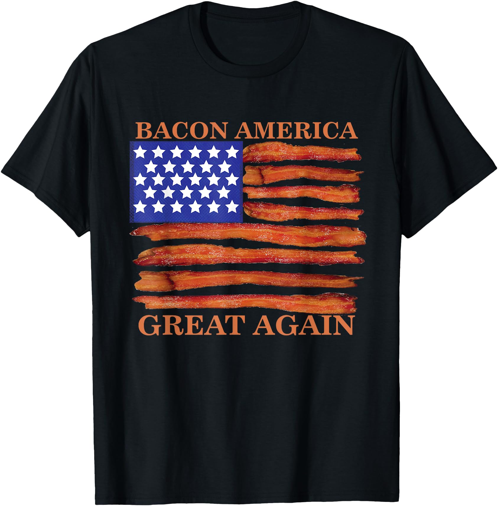 Bacon America Great Again Funny T-Shirt,Lime Color,Size 3XL - Walmart.com
