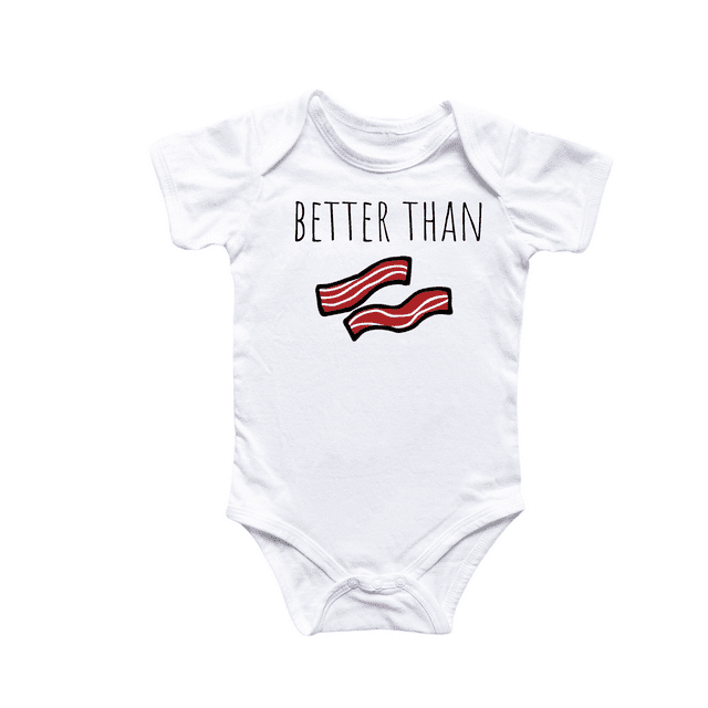 Bacon - Baby Boy Girl Clothes Infant Bodysuit Funny Cute Newborn - Walmart.com