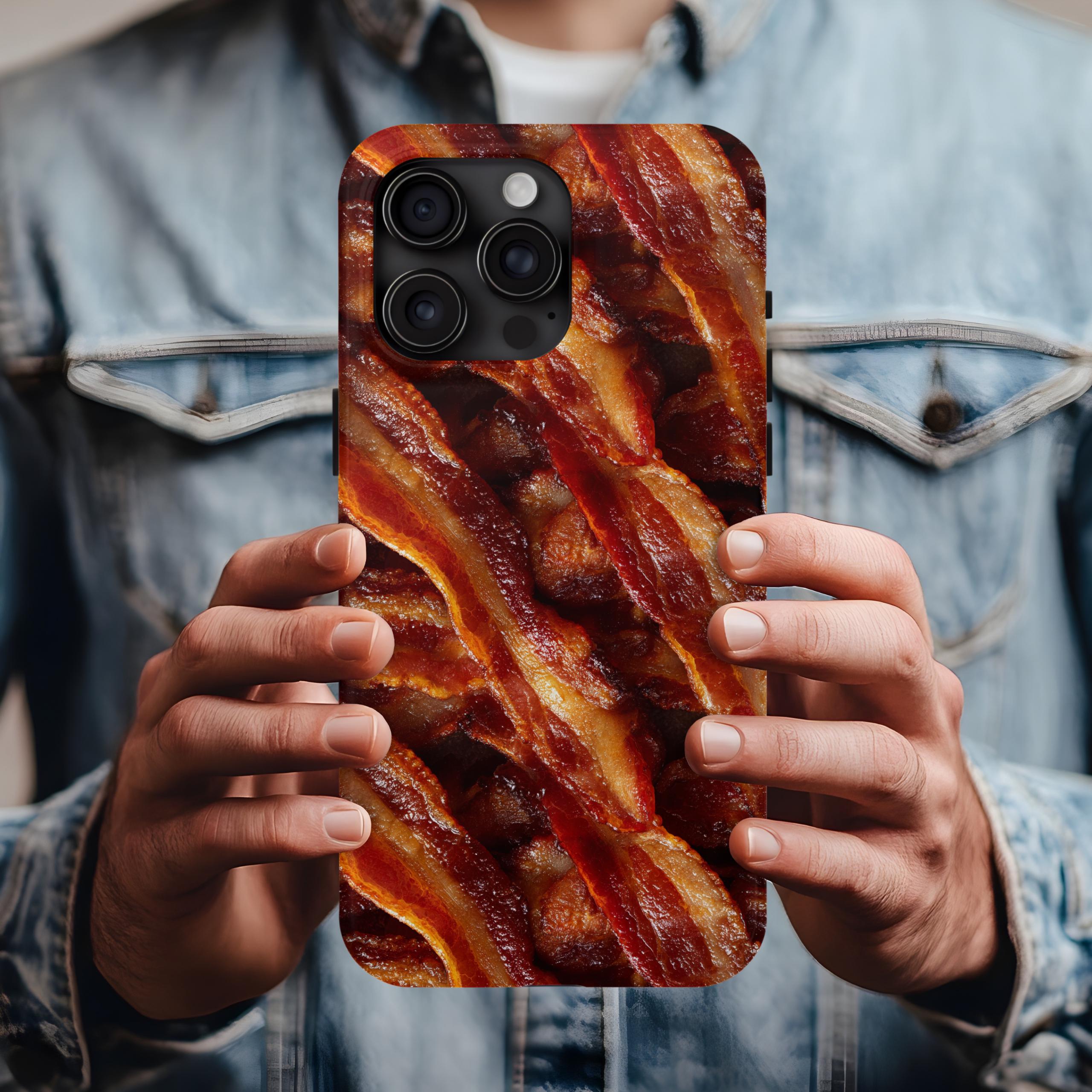 Bacon Breakfast Foodie Crisp Strip Art Phone Case for iPhone 17 11 12 ...