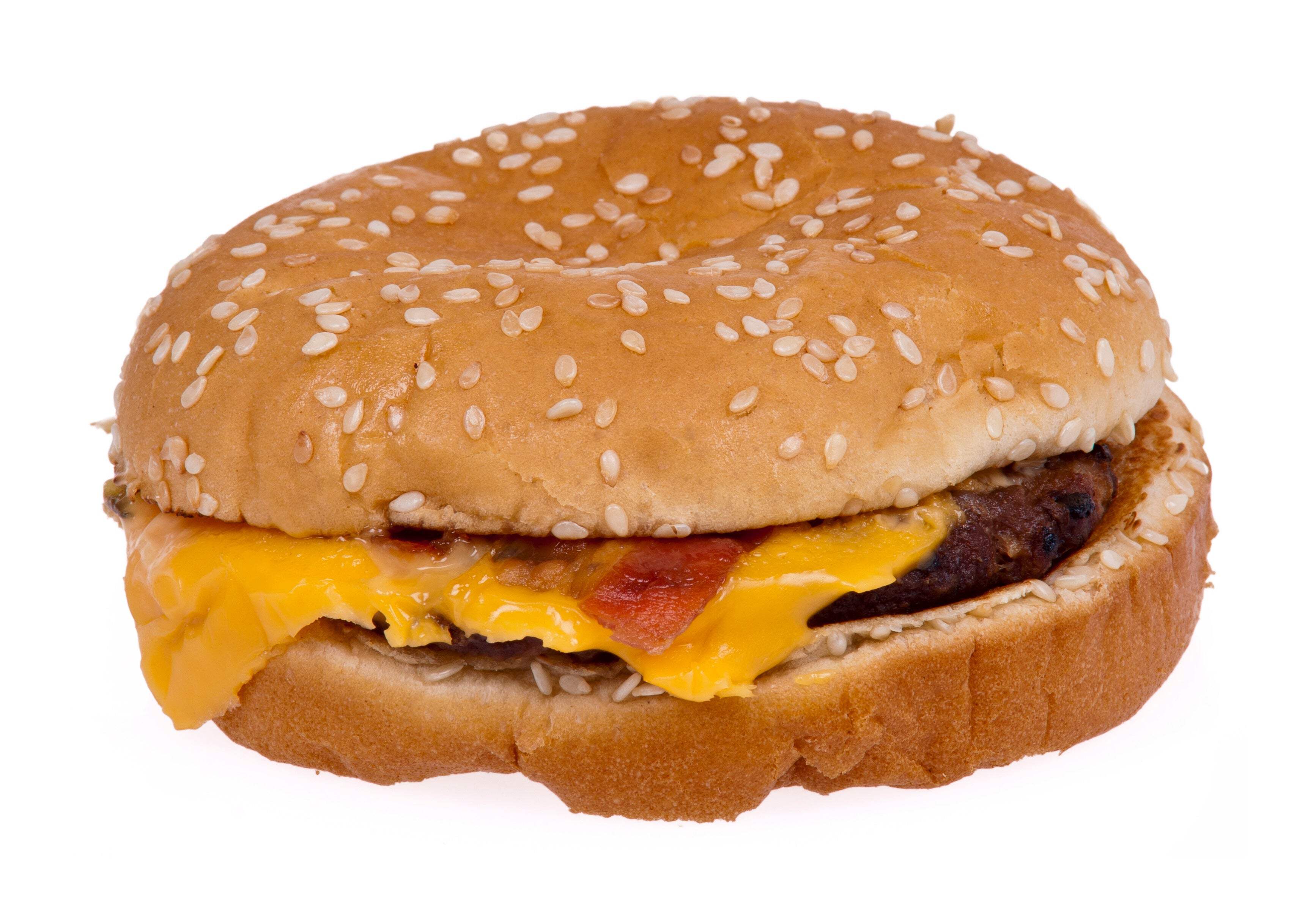 Bacon Cheeseburger Hamburger Glossy Poster Picture Photo Print Banner ...