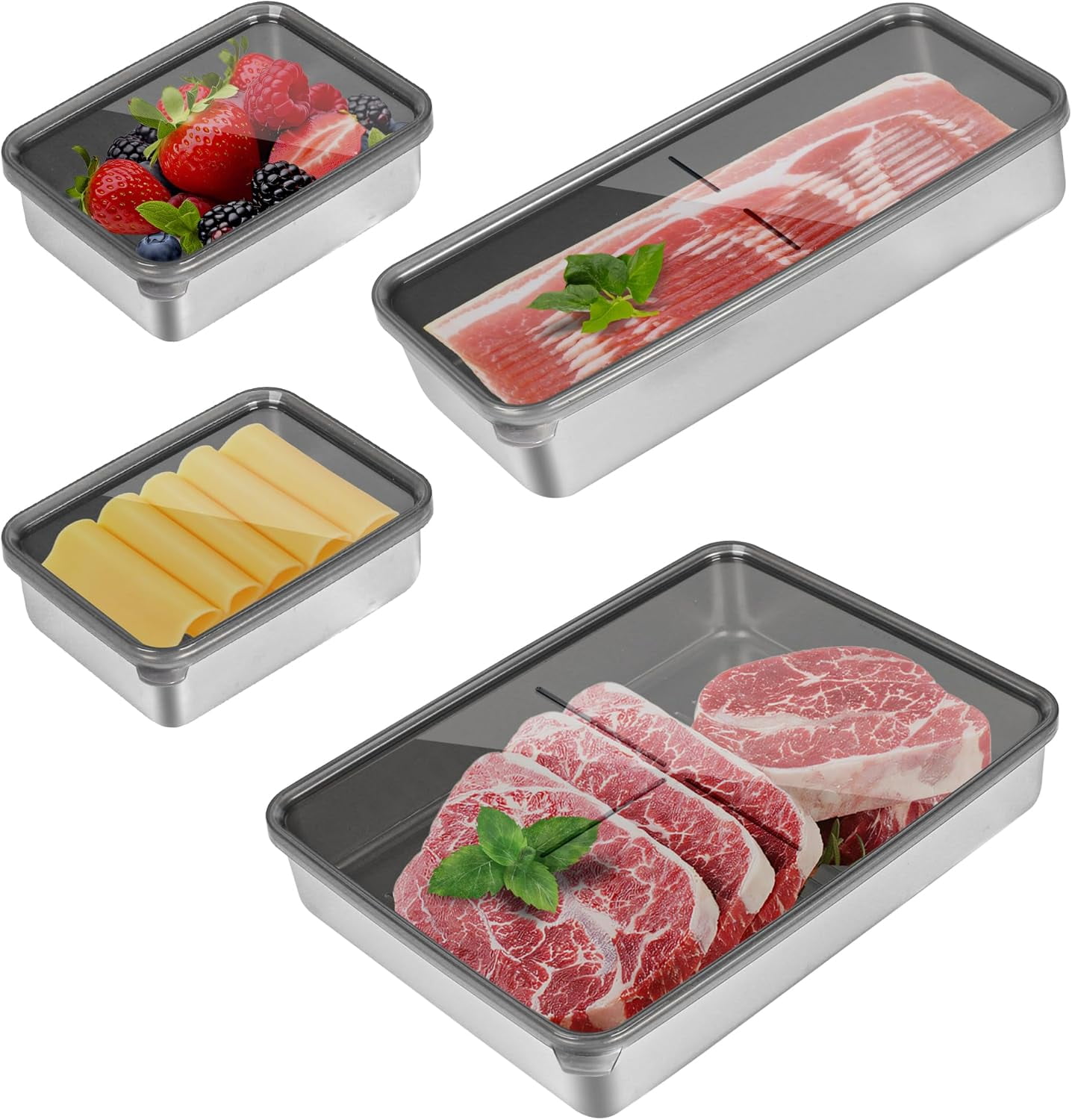 Bacon Container for Refrigerator, Bacon holder for refrigerator,Bacon ...