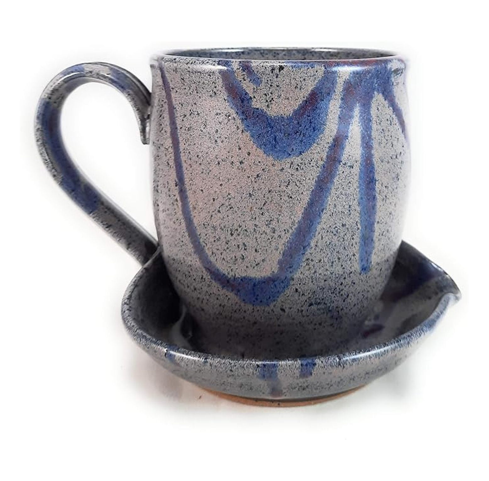 Bacon Cooker Microwave - Ceramic Bacon Mug with Drain Tray - Blue ...
