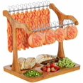 Bacon Display Rack,Patented Design Acacia Bacon Clothesline Serving ...