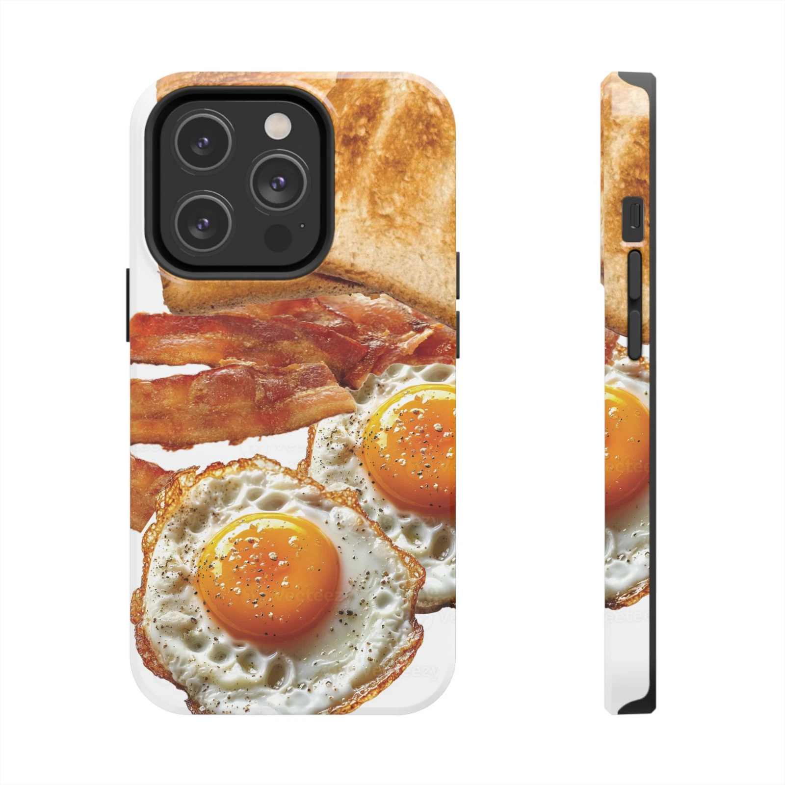 Bacon Eggs and Toast Breakfast Food Heavy-Duty Protective Case for ...