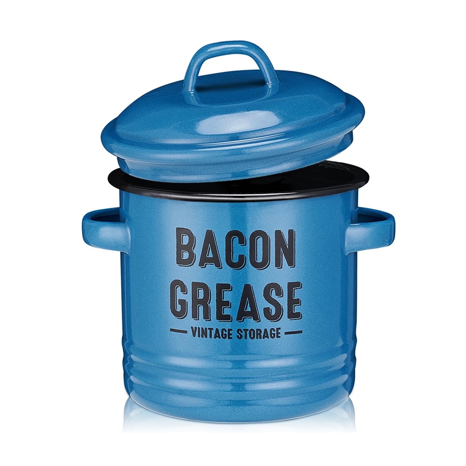 Bacon Grease Container - Large 40 OZ Kitchen Oil Storage Can, Food ...