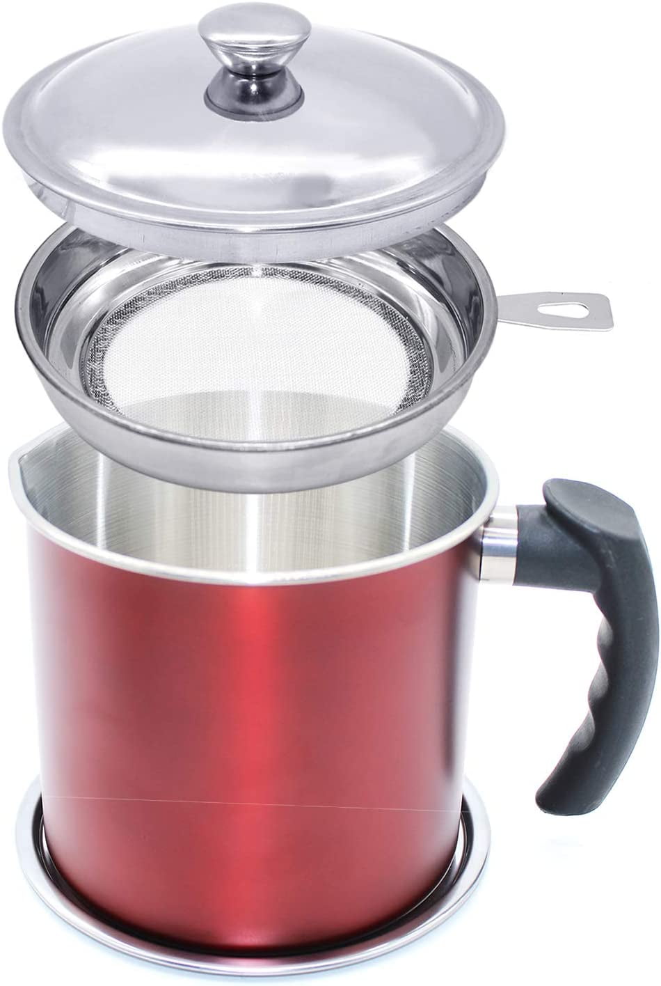Bacon Grease Container with Strainer,Containers for Household or ...