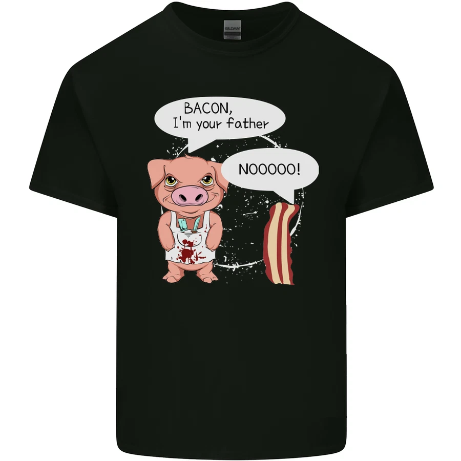 Bacon Im Your Father Funny Food Diet Humor Graphic Light Cotton Tee,for ...