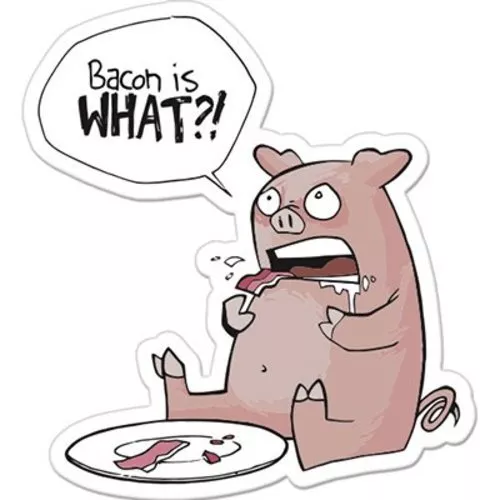 Bacon Is What? Car Sticker Phone Decal Water Bottle Stickers Car Decals ...